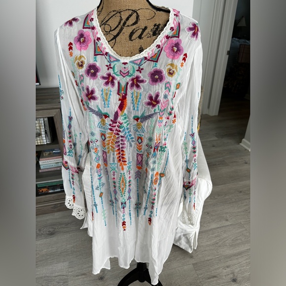Johnny Was | Tops | Vintage Johnny Was Embroider Tunic Size Large ...